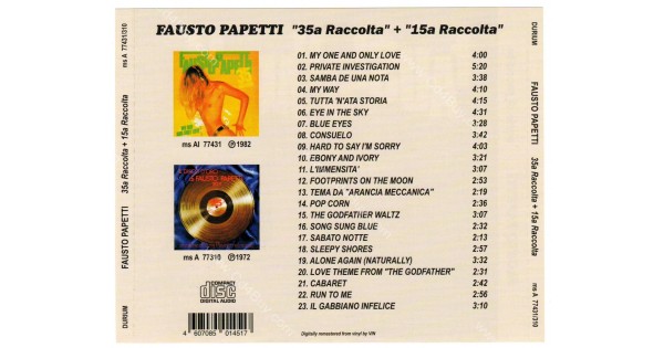 FAUSTO PAPETTI - 35a Raccolta+15a Raccolta