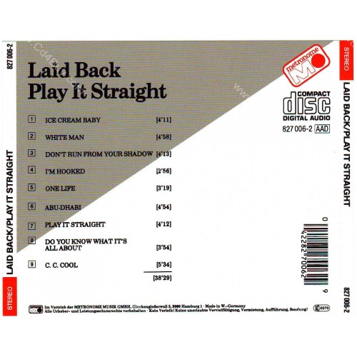 LAID BACK-Play It Straight
