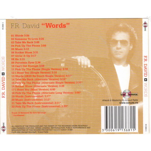 F.R. DAVID - Words