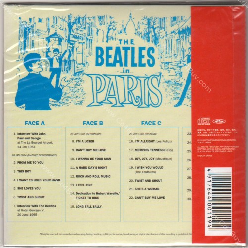 THE BEATLES - Les Beatles A Paris - CD MINI LP OBI