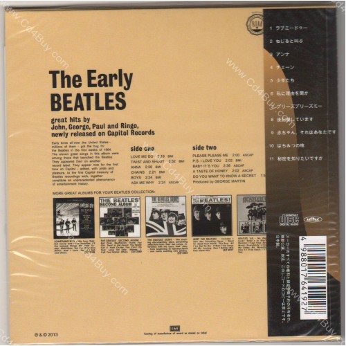 THE BEATLES - The Early Beatles - CD MINI LP OBI