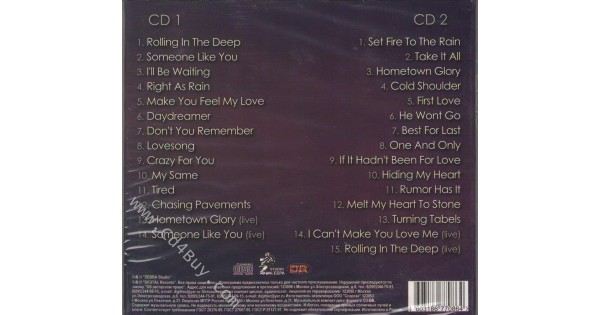 Adele Greatest Hits 2 Cd In Digipak Digipack