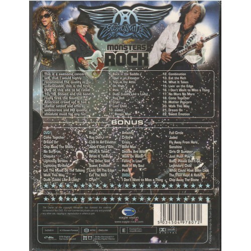 Aerosmith - Live At Monsters Of Rock Brasil - 3 DVD Set