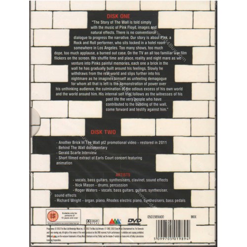 Pink Floyd - The Wall - 2 DVD Set