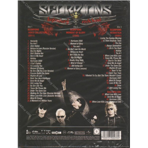 Scorpions - Video Collection - 3 DVD Set
